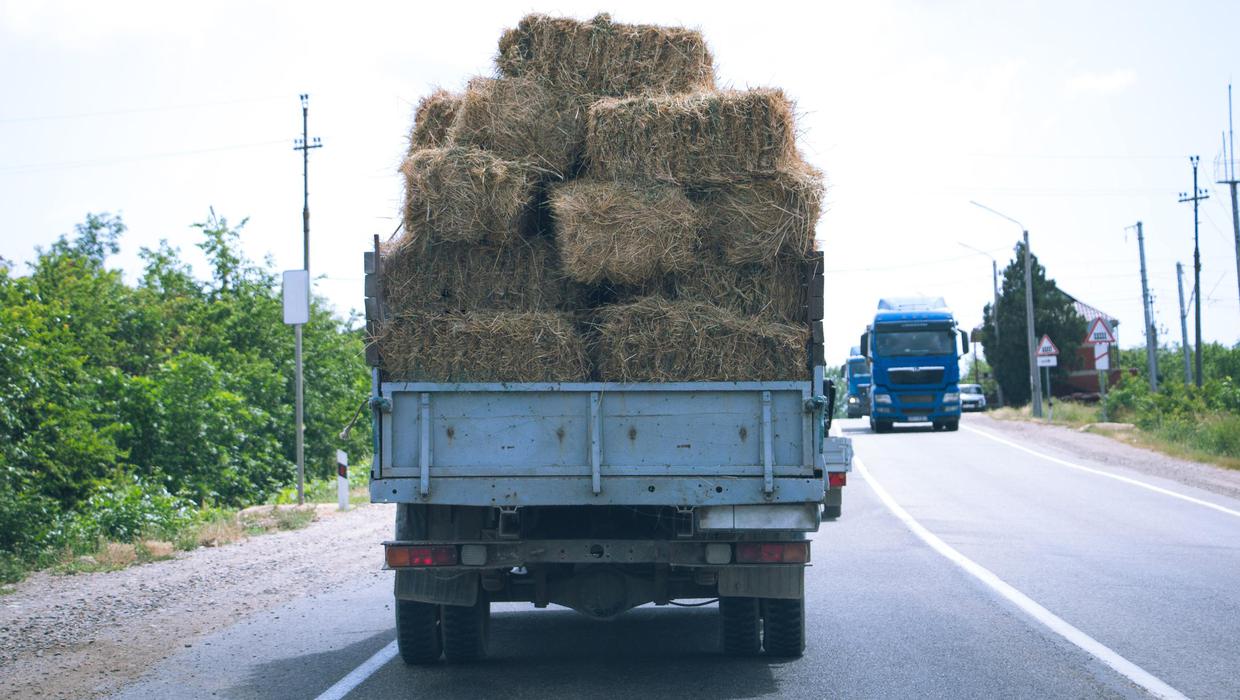 Watch out for any loose lorry loads, they can cause mayhem on the roads ...